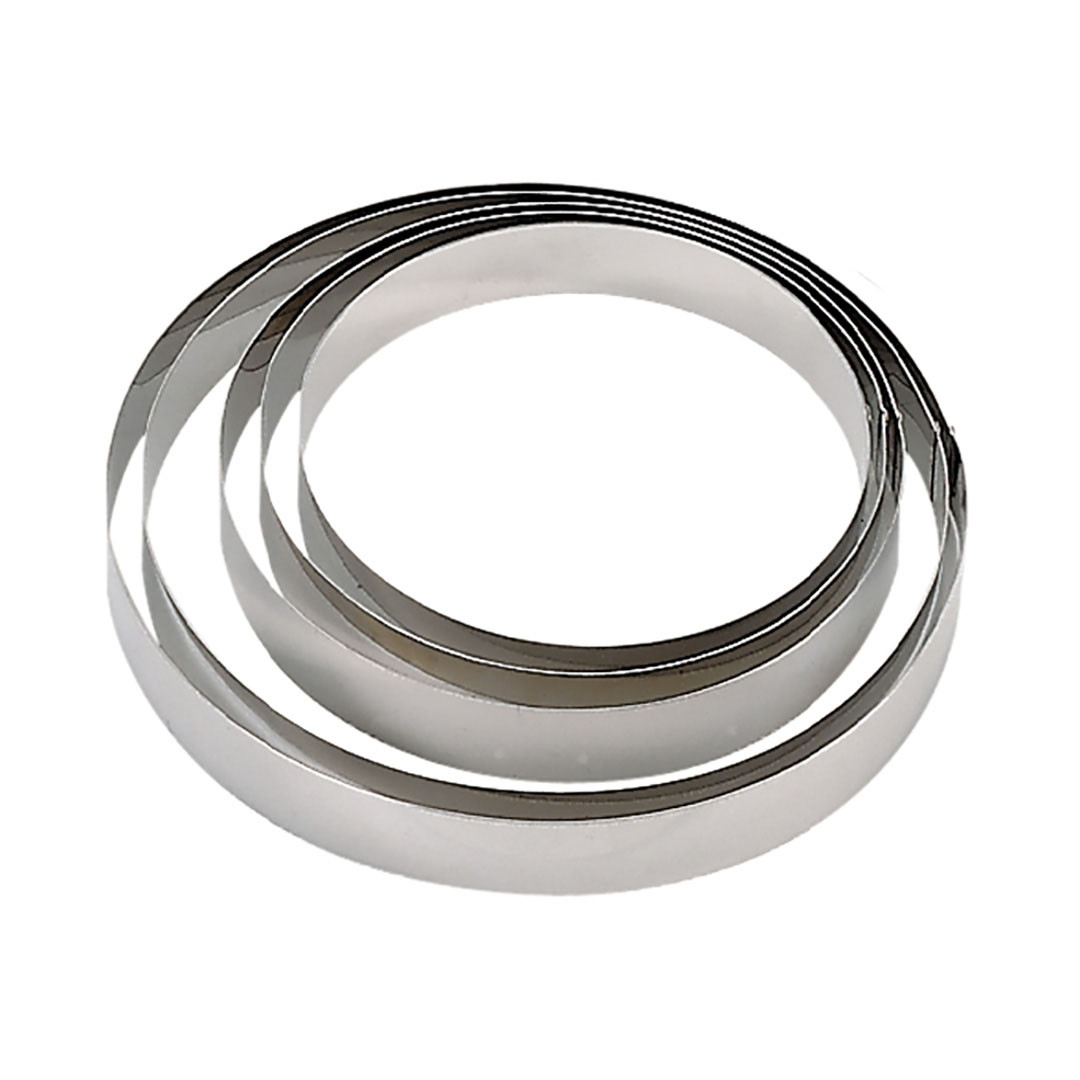 Cercle à entremets rond inox Ht 4,5