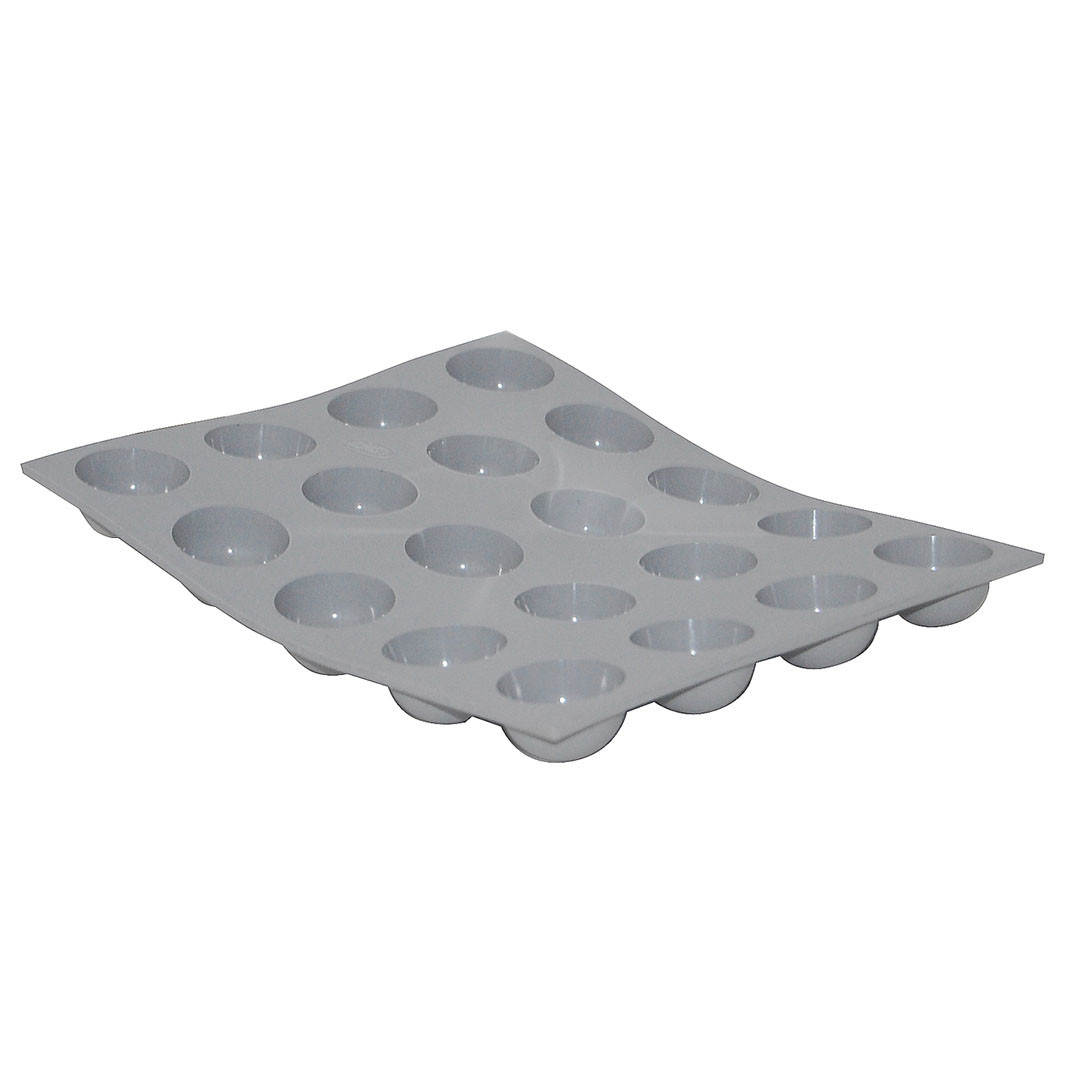 Tray hemispherical mini moulds ELASTOMOULE, silicone foam, silicone ...