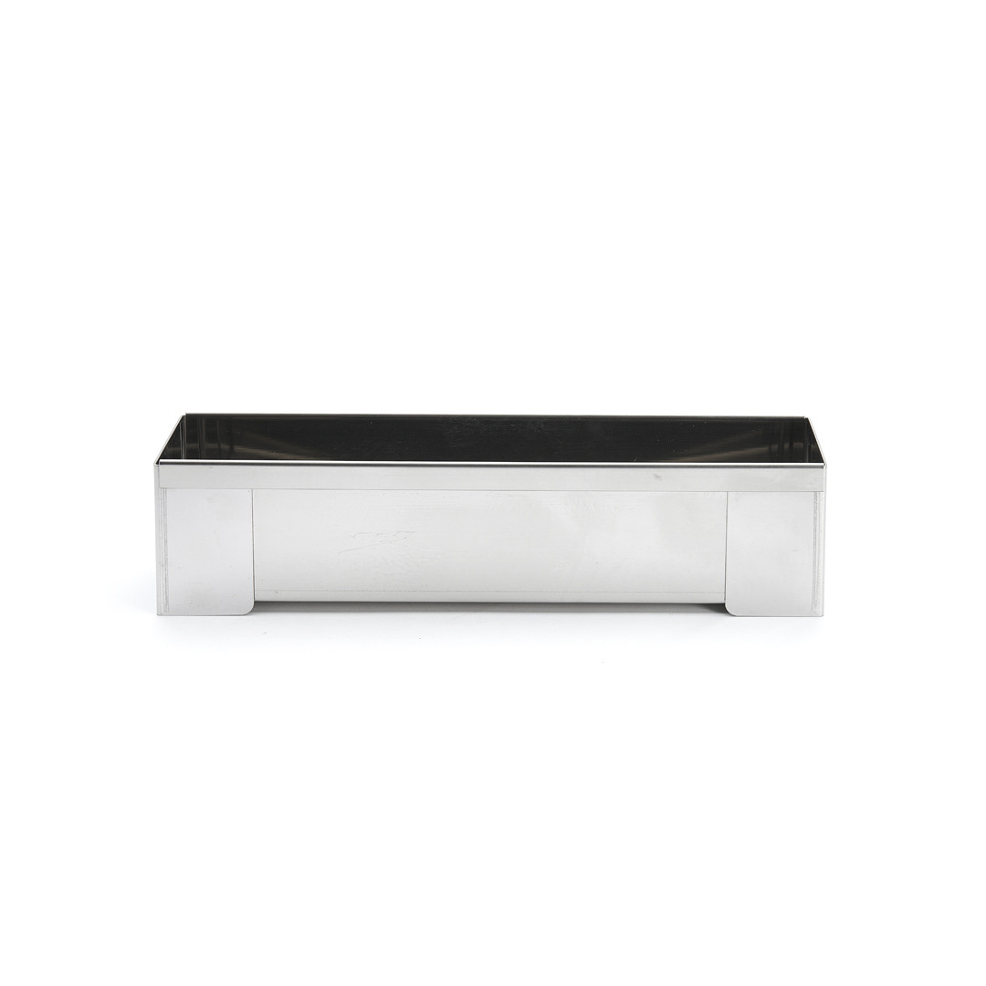 Rectangular long mould, stainless steel, stainless steel, 30x8cm ...
