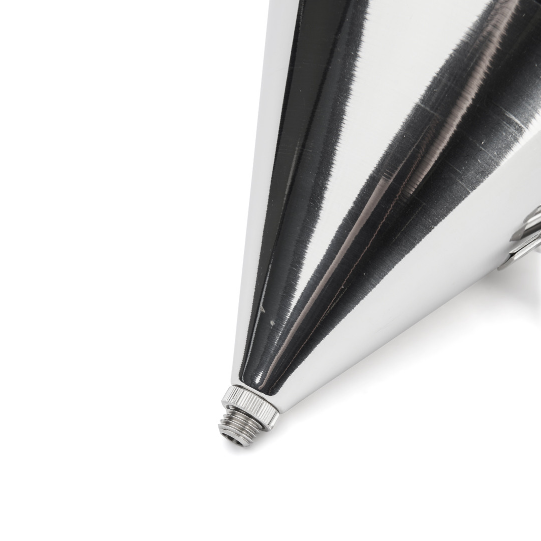 Piston funnel with stand 1,9 L. KWIK PRO, stainless steel, stainless ...