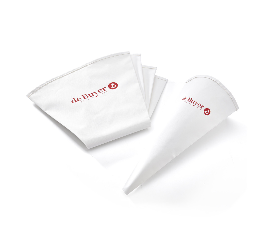 Set of 5 cotton pastry bags 30-35-40-45-50cm - de Buyer
