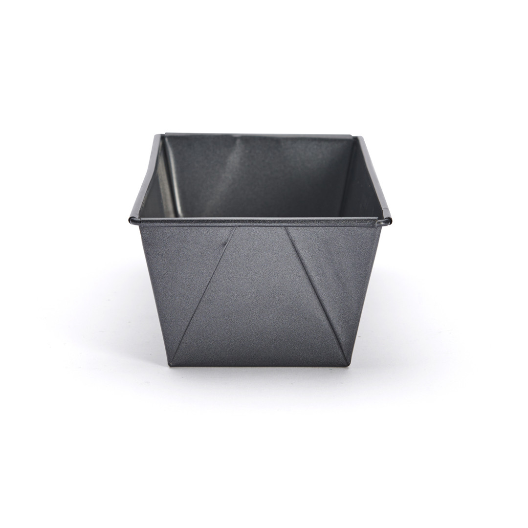 Non-stick steel Rectangular cake mould 25x10,8x7cm folded edges - de Buyer