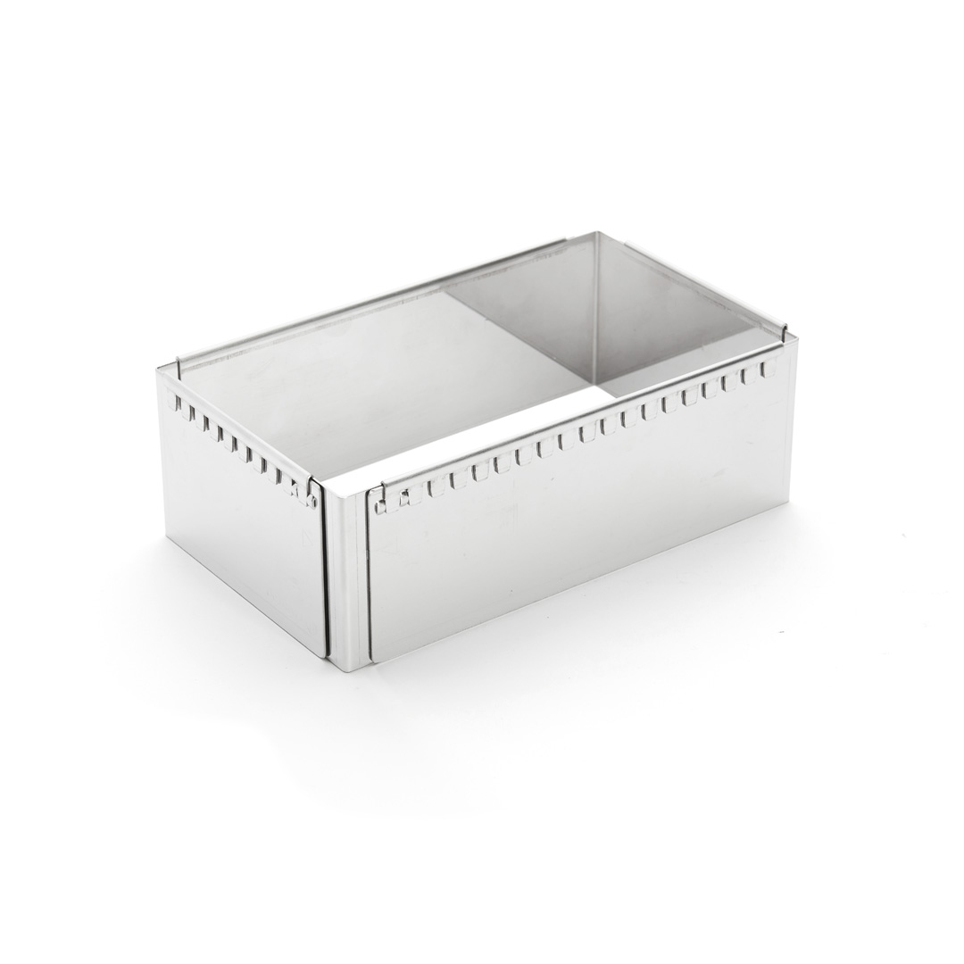 Pastry frame expandable, stainless steel, stainless steel, rectangle ...