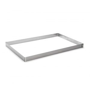 Stainless steel rectangular pastry frame 57x37x3,5cm - de Buyer