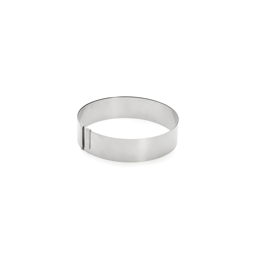 Cercle gradué extensible inox Ø18-36cm H.4,5cm - de Buyer