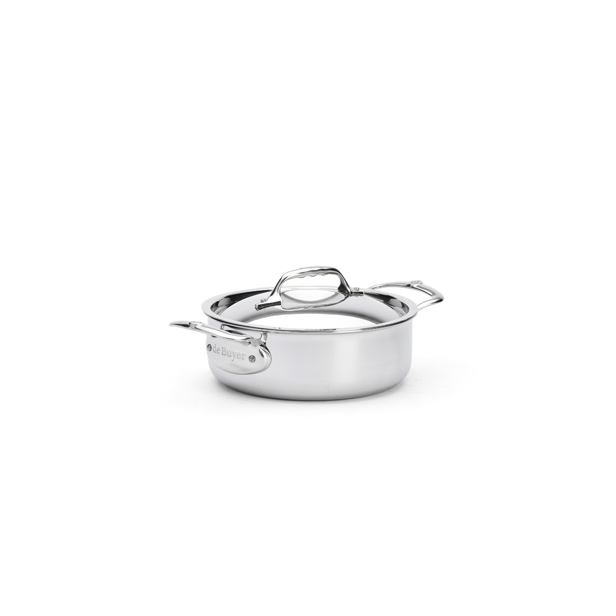 Stainless steel straight sauté-pan AFFINITY Ø16cm
