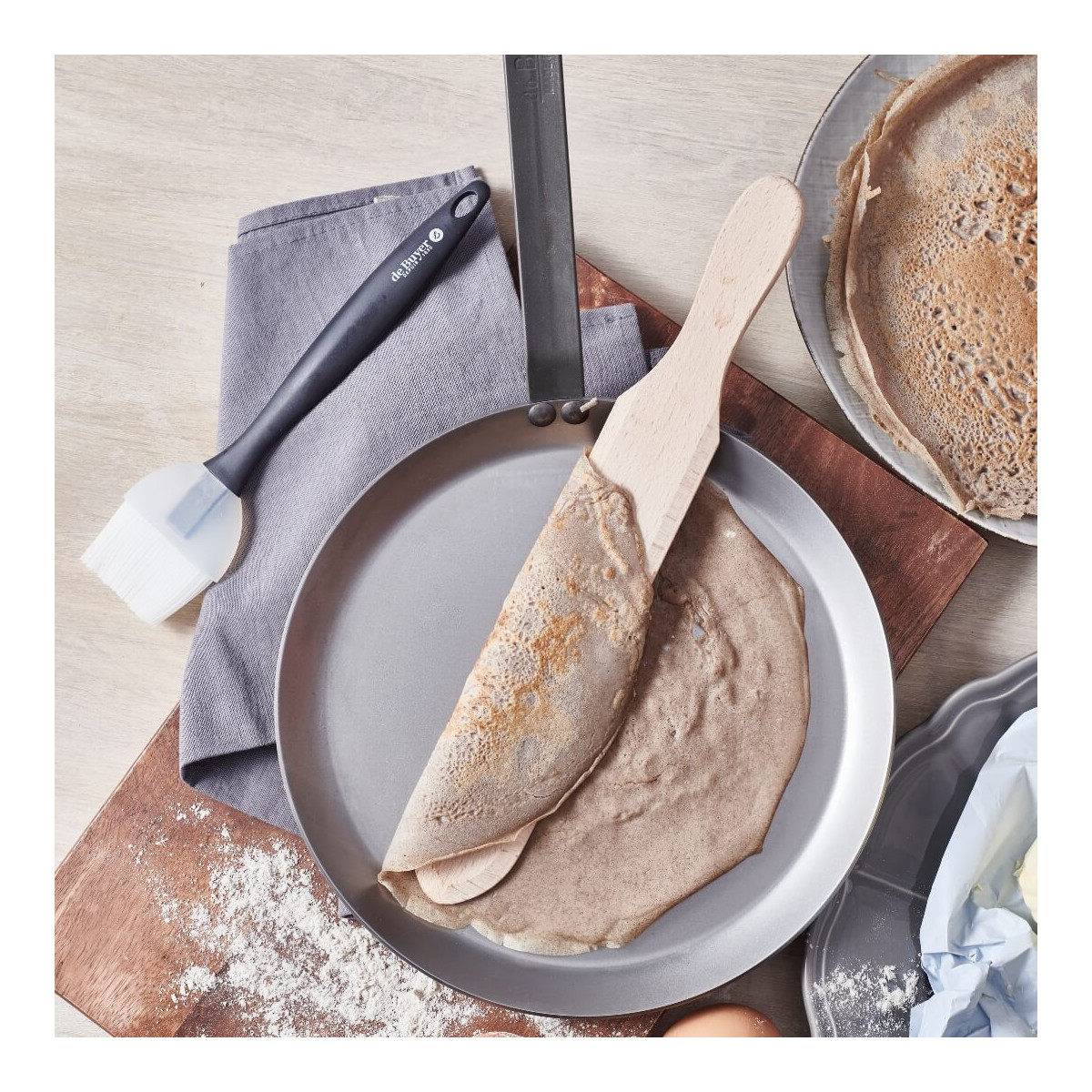 Wooden Crepe Spatula B BOIS 30cm - de Buyer