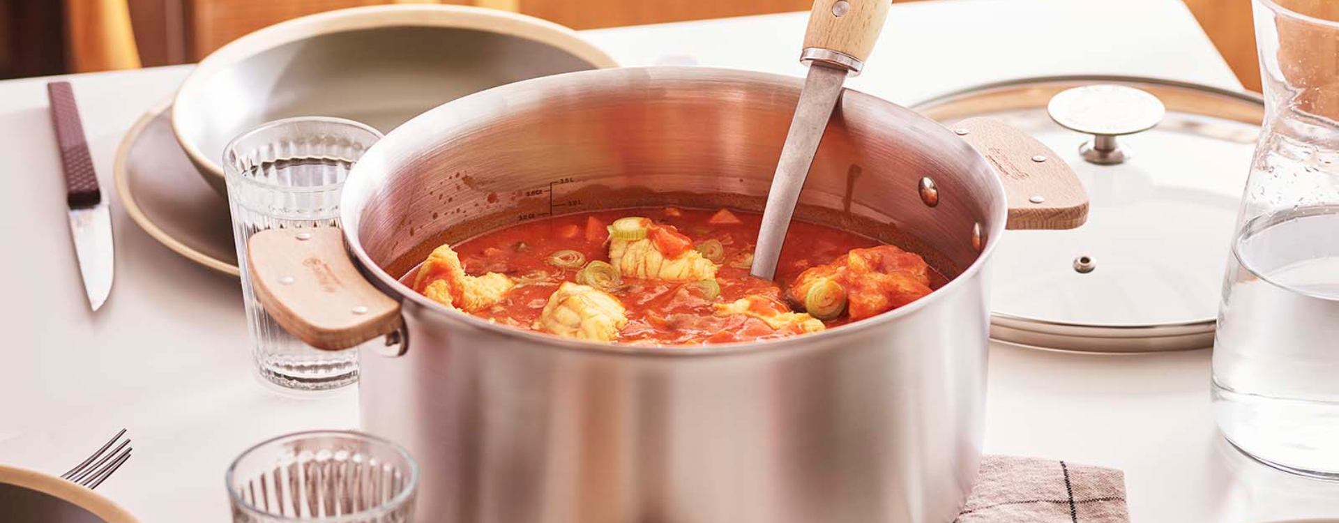 West Antillean-style monkfish tail stew